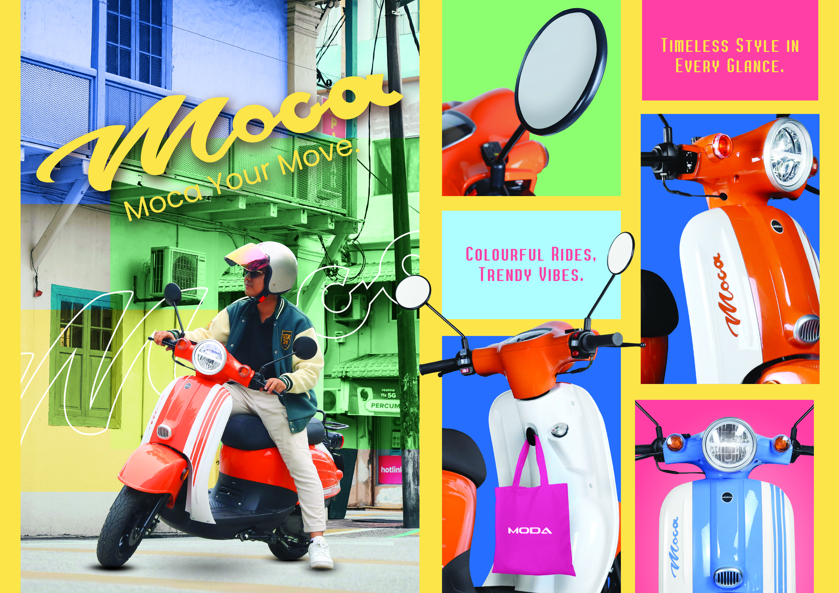 MODA lancar Skuter gaya retro moden, Moca - dari RM3,988 | Careta