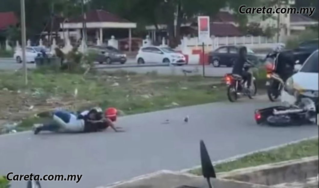 Polis cari mat rempit buat aksi ‘wheelie’ langgar kereta lain | Careta